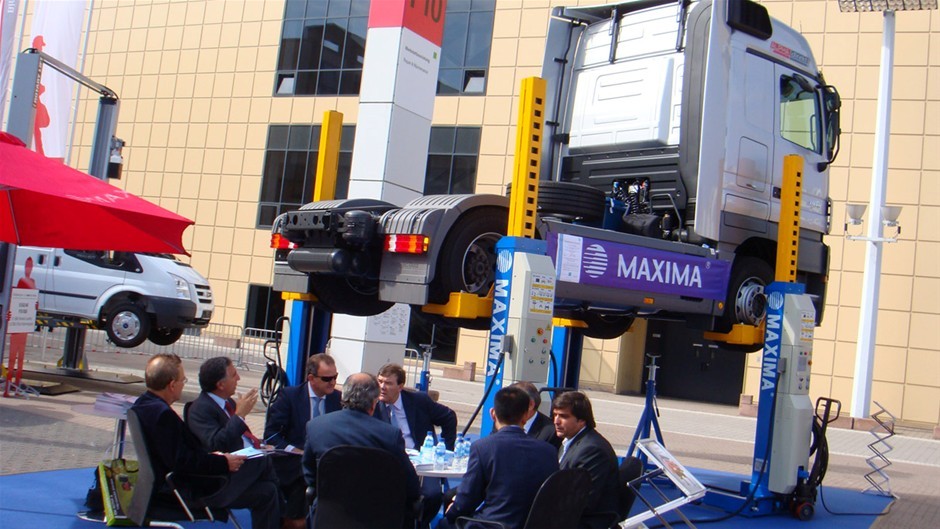 Set of 4 Maxima heavy duty column lifts / truck / bus hoists Auction ...