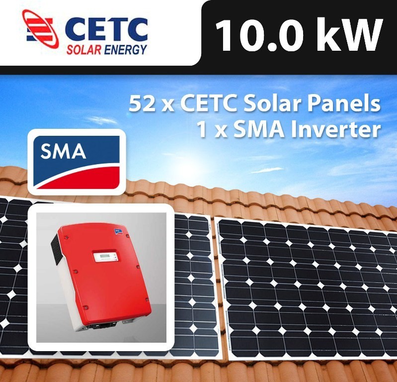 10 kW CETC Solar Panels & SMA Inverter Kit - EMV $34,120.00* Auction ...