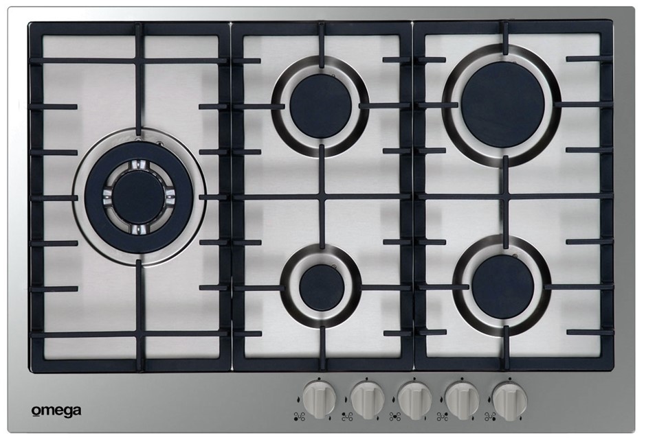 Buy Omega 70cm 5 Burner Gas Cooktop (OCG75X) | Grays Australia