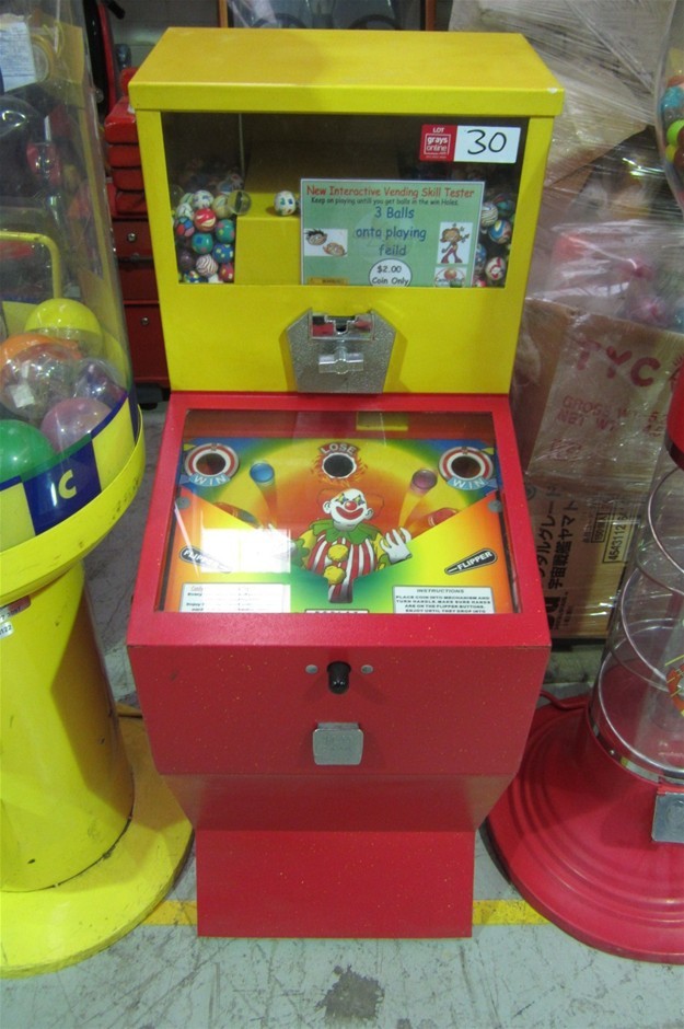 Pinball interactive skill tester machine, coin operated Auction (0030 ...
