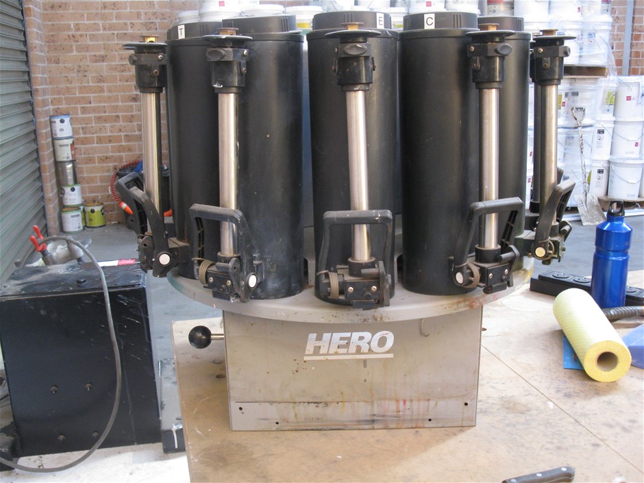Used Hero Paint Tinting Machine - 12 Colour , 1/2ml measures, 110V ...