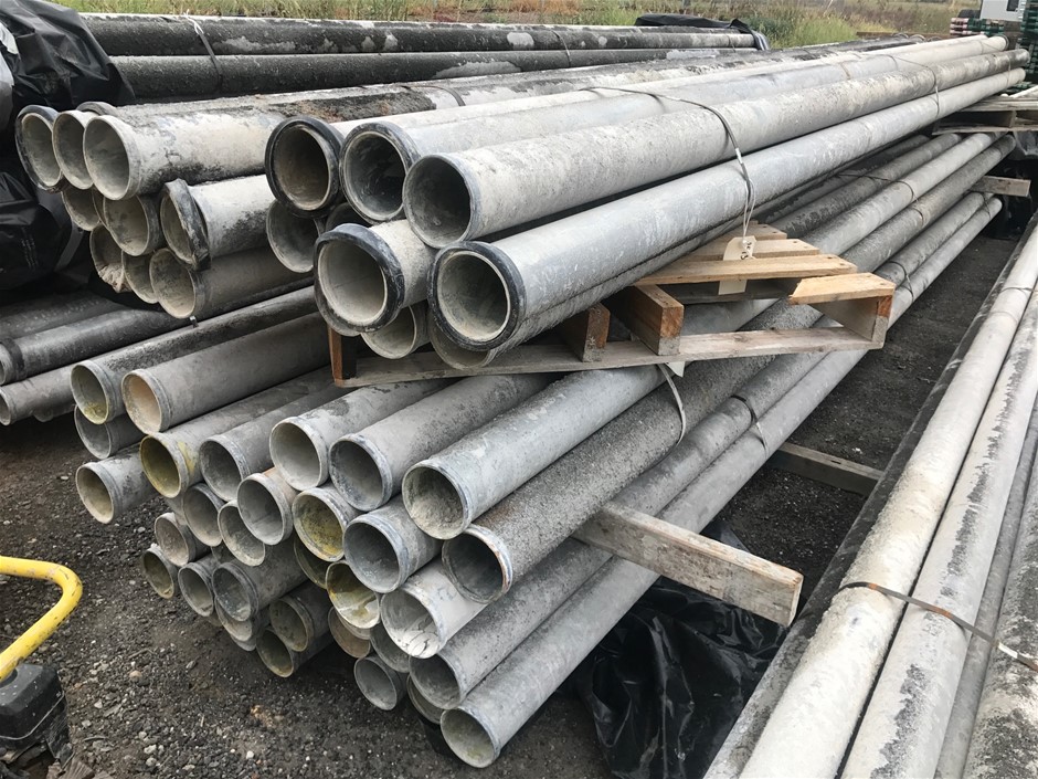 10 x 6m Lengths of Galvanised Shouldered End Pipe 100mm x 6000mm ...