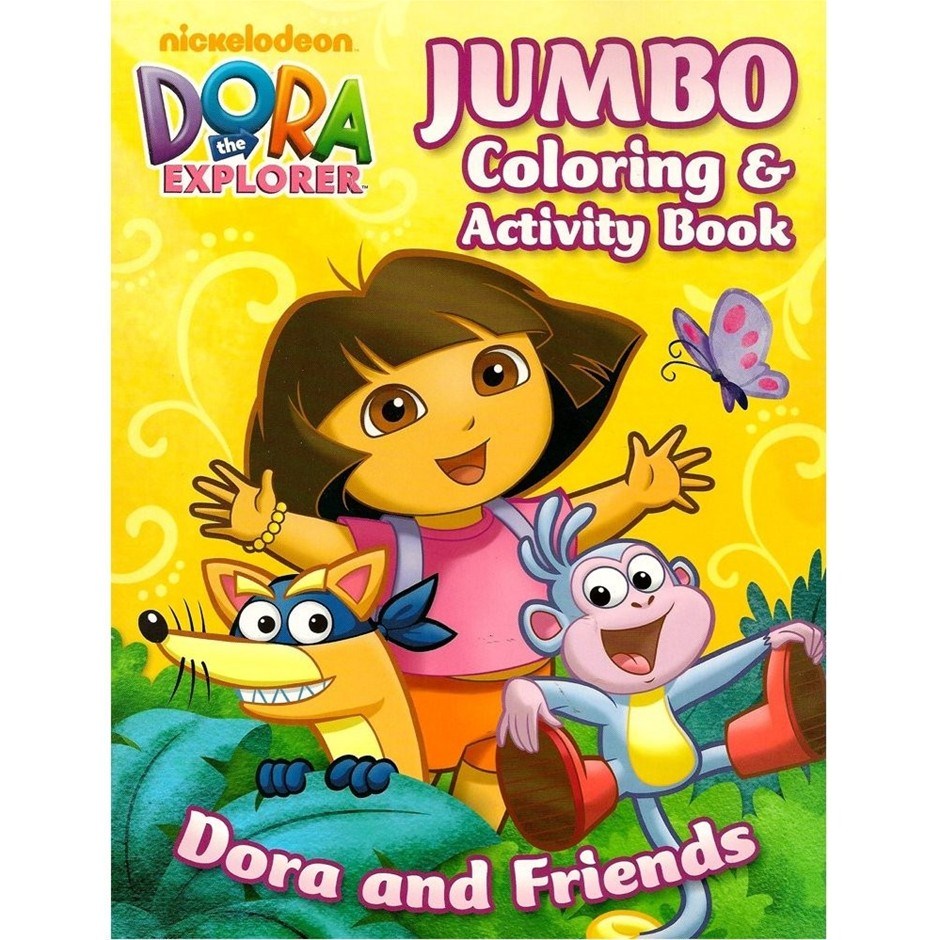 Buy Dora The Explorer - Jumbo Colouring & Activity Book 'Dora & Friends ...