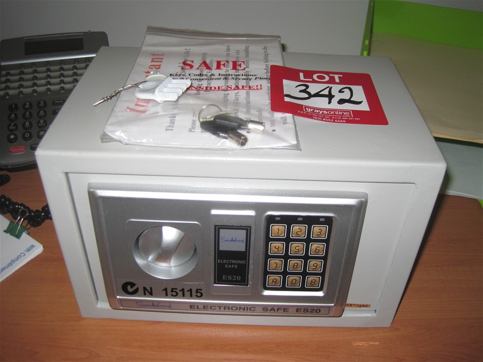 Electronic safe, ES20 Sandleford, 310(W) x 200(D) x 200mm(H) (Type A ...
