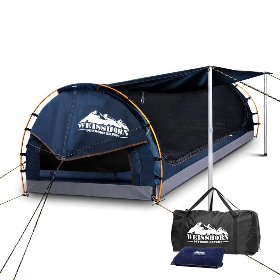 Buy WEISSHORN King Single Camping Swag Mattress Dark blue | Grays Australia