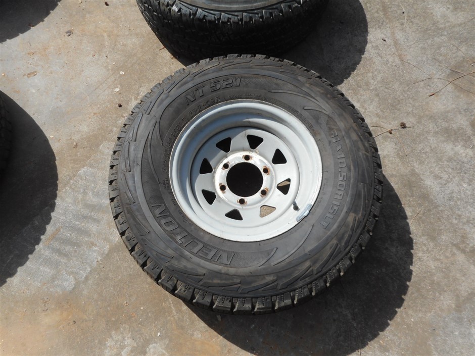 2 x 6 Stud Sunraysia Wheel Rims for Toyota with tyres 31x10.50R15LT ...
