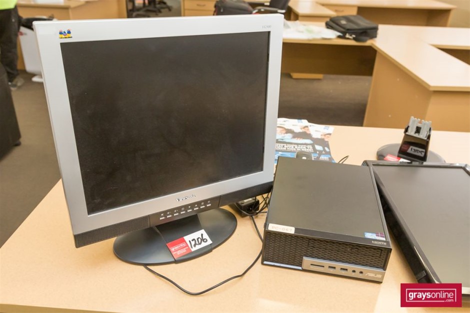 Asus PC BT6130 Tower Computer with Monitor Auction (1206-5040549 ...