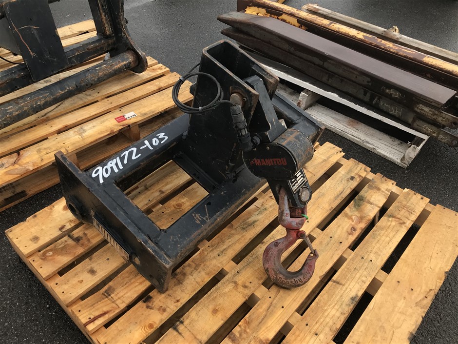 3,000KG Manitou Telehandler Crane Jib Attachment Auction (0031-9015627 ...