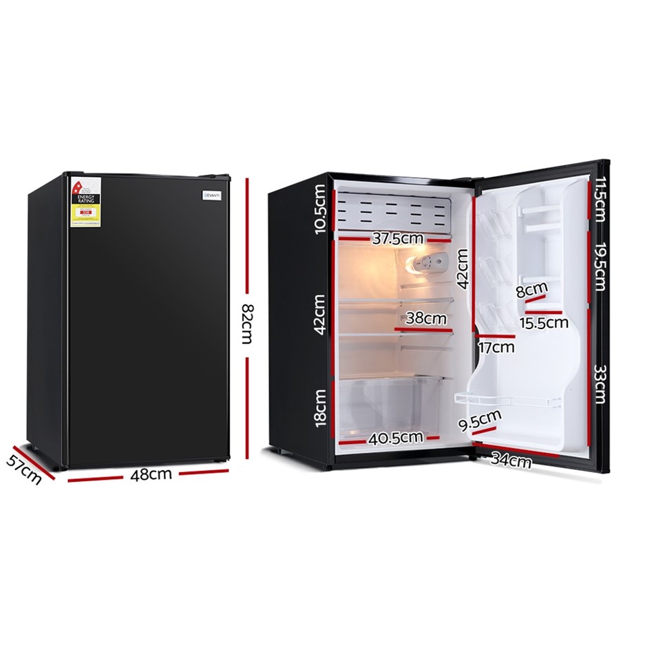 Buy Devanti 122L Bar Fridge - Black | Grays Australia