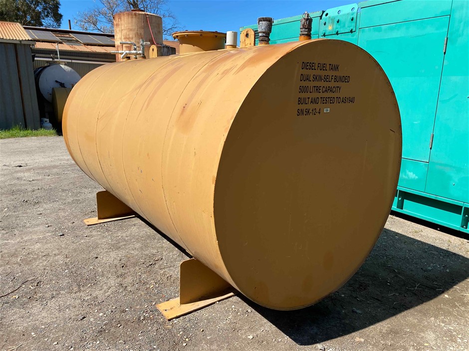 5000L Bunded Diesel Fuel Tank Auction (0023-3017821) | Grays Australia