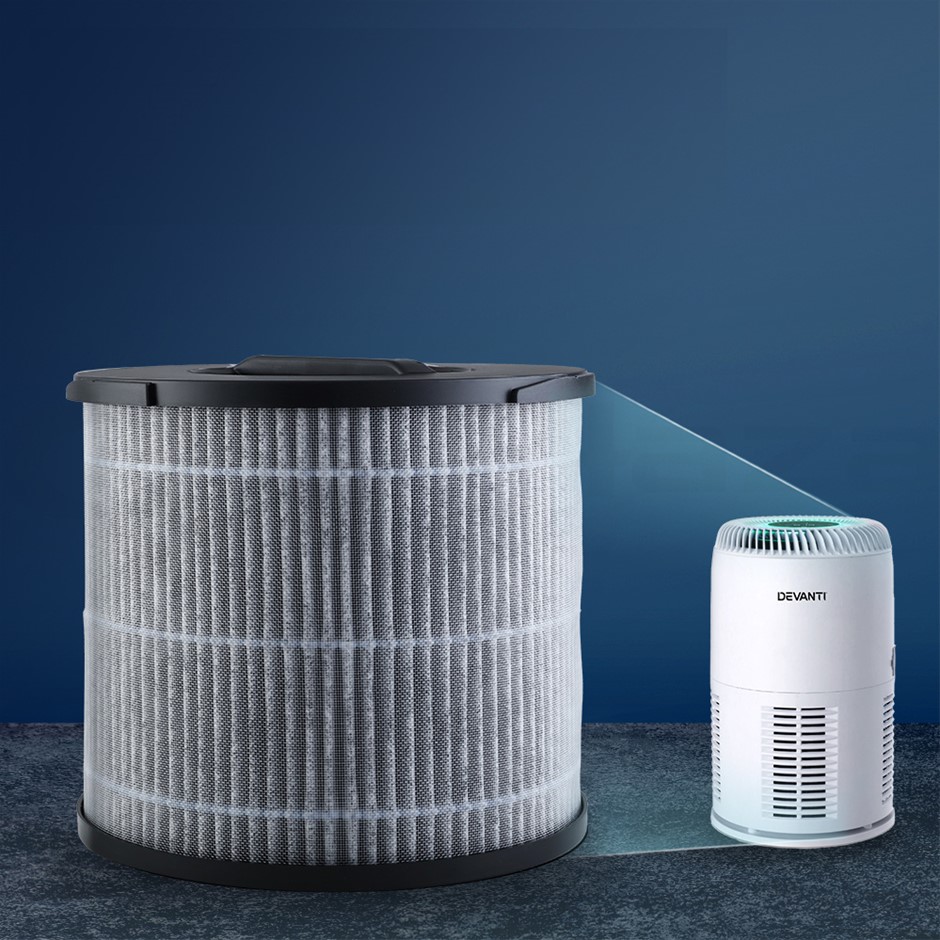 Buy Devanti Air Purifier Replacement Filter Purifiers HEPA Carbon 3 ...