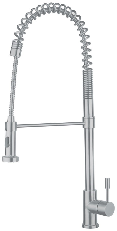 Monsoon Showers Stainless Steel Kitchen Mixer Tap with Extendable Spray ...
