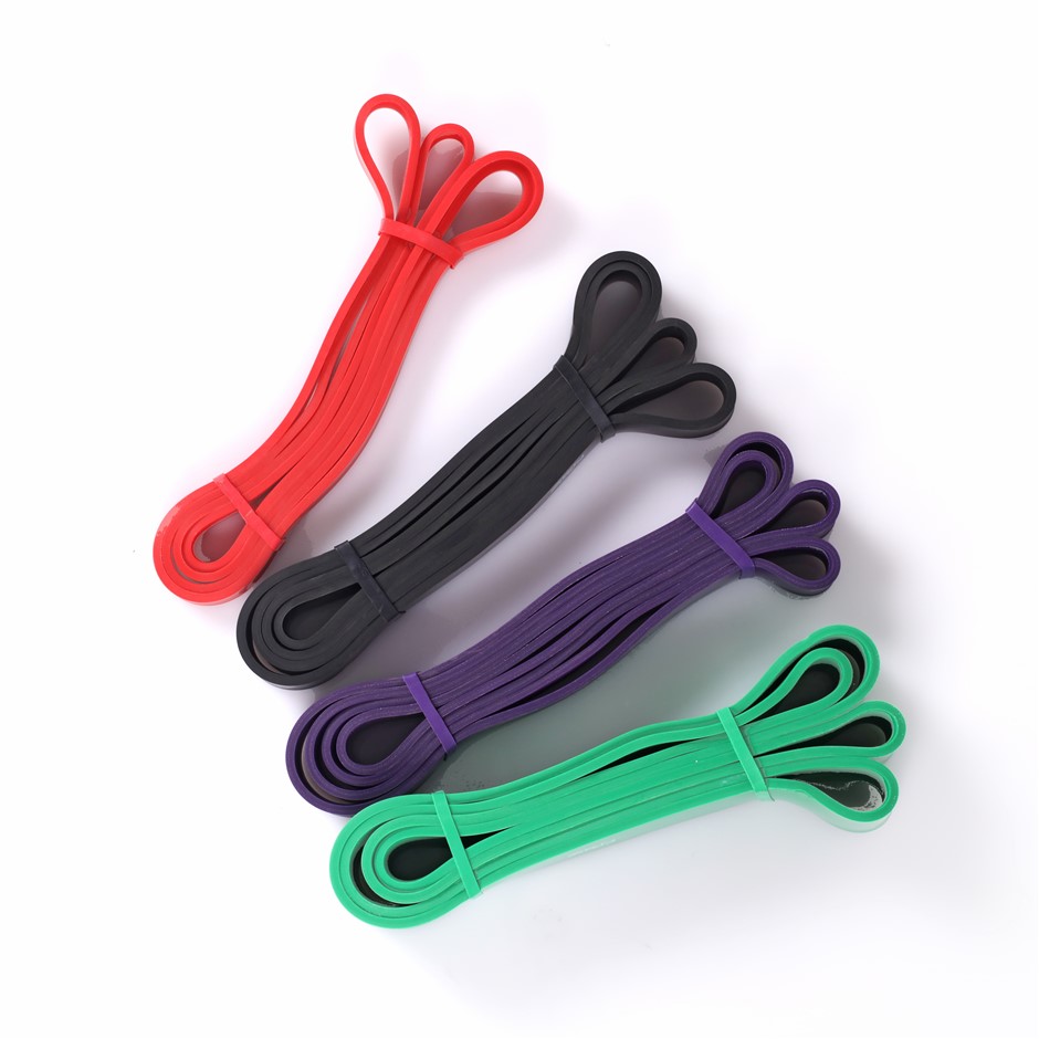 Buy Zen Flex Fitness Rubber Workout Resistance Bands - Set of 4 | Grays ...