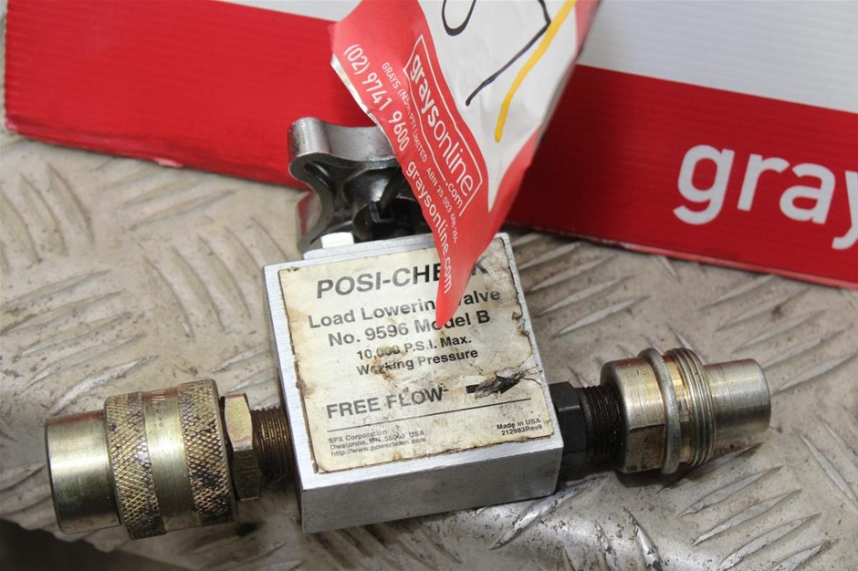 Posi-Check "B" Hydraulic Load Lowering Valve Auction (0087-5045113 ...