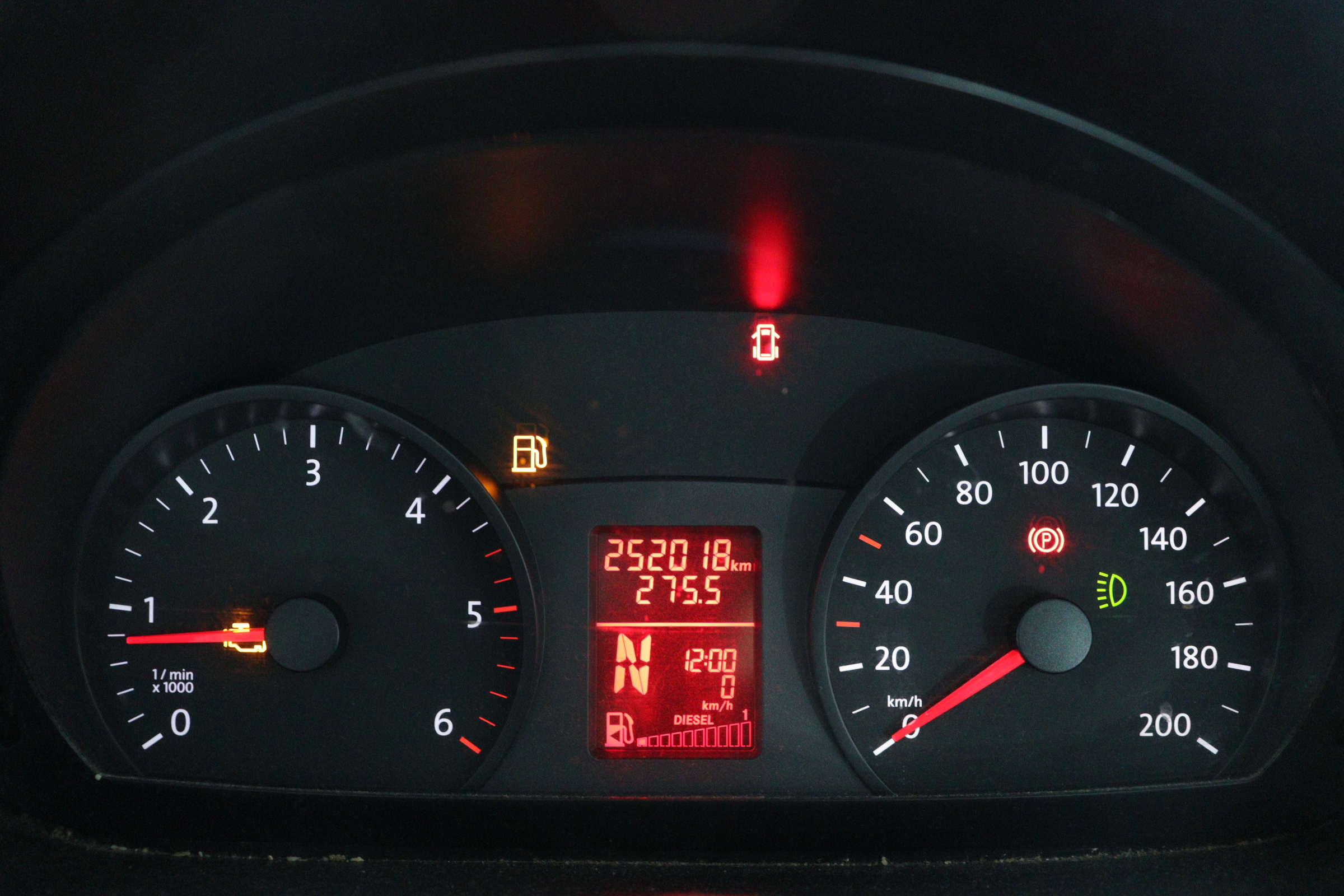 Volkswagen Crafter Dash Warning Lights | Shelly Lighting