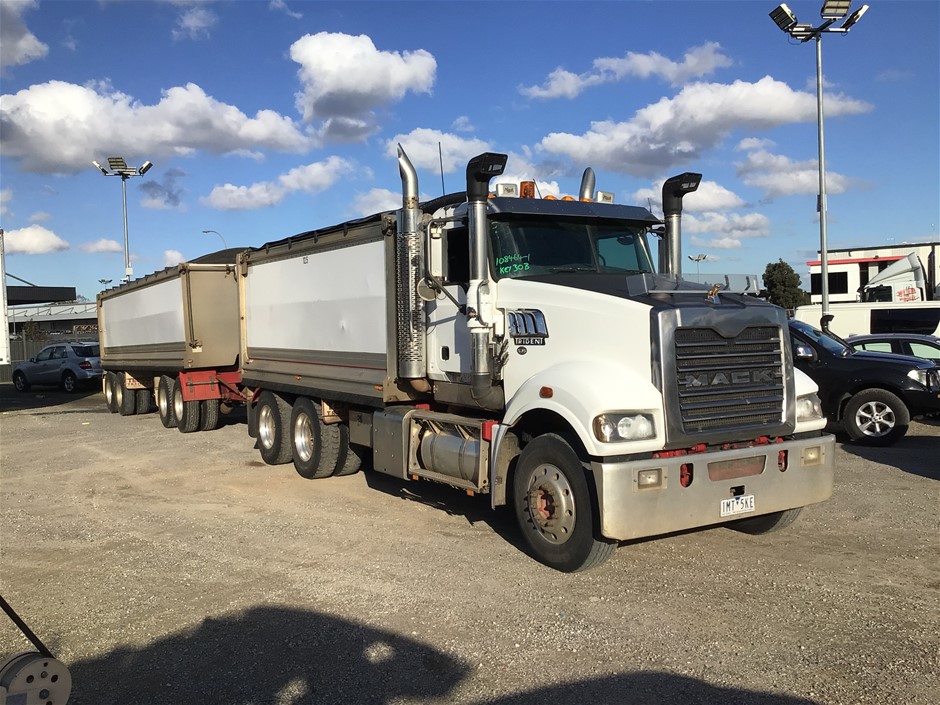 2013 Mack Trident Tipper/Dog Trailer Combo Auction (0006-3020487 ...