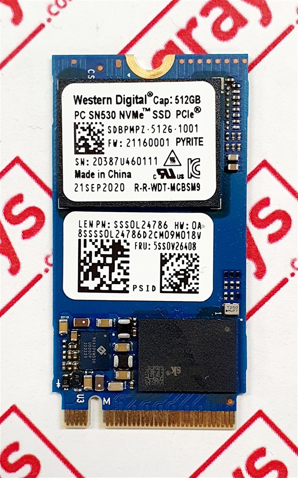 Western Digital SN530 512GB M.2 NVMe 2242 PCIe Gen 3x2 Solid State ...