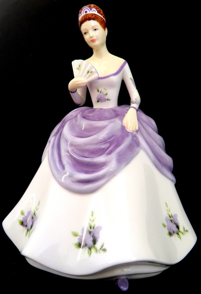 ROYAL ALBERT figure of a young Lady - ASHLEY Auction (0166-2300929 ...