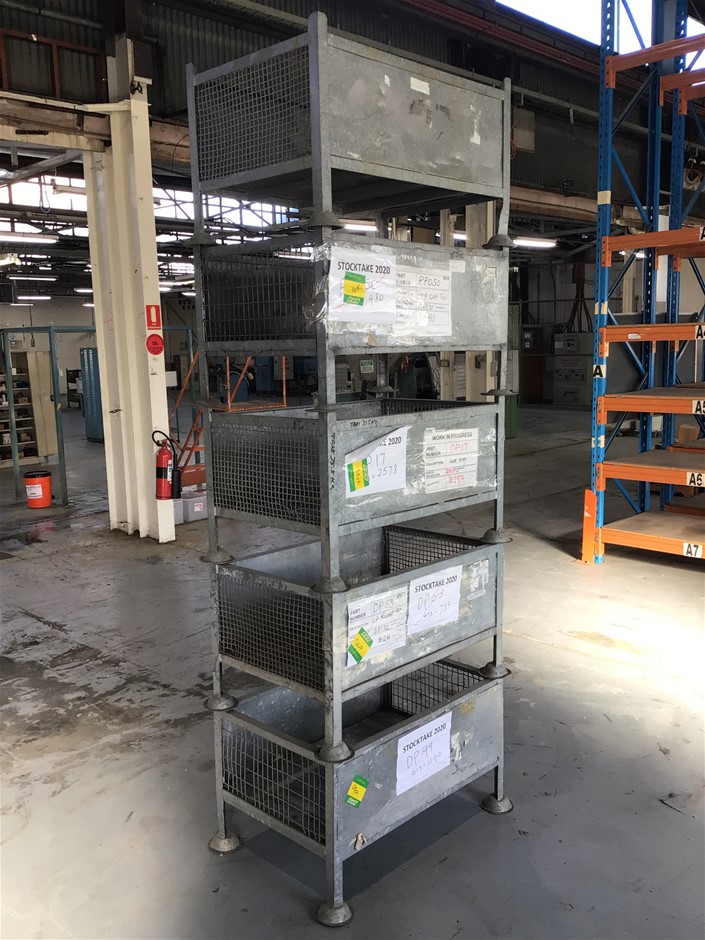 5 x Metal Stillages Auction (0074-3019780) | Grays Australia