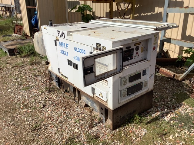 Able GL30D3 Generator (No Engine) Auction (0005-9025918) | Grays Australia