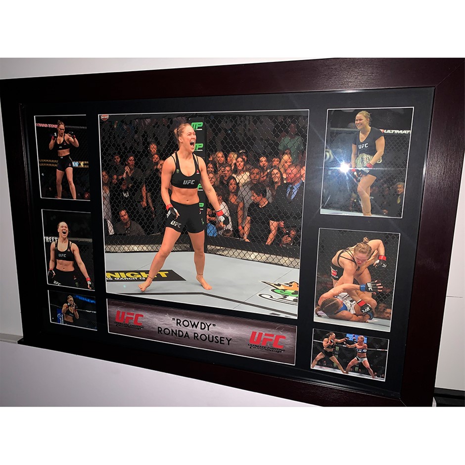 Ronda Rousey Framed Large Photo Collage Auction (0027-3139847) | Grays ...