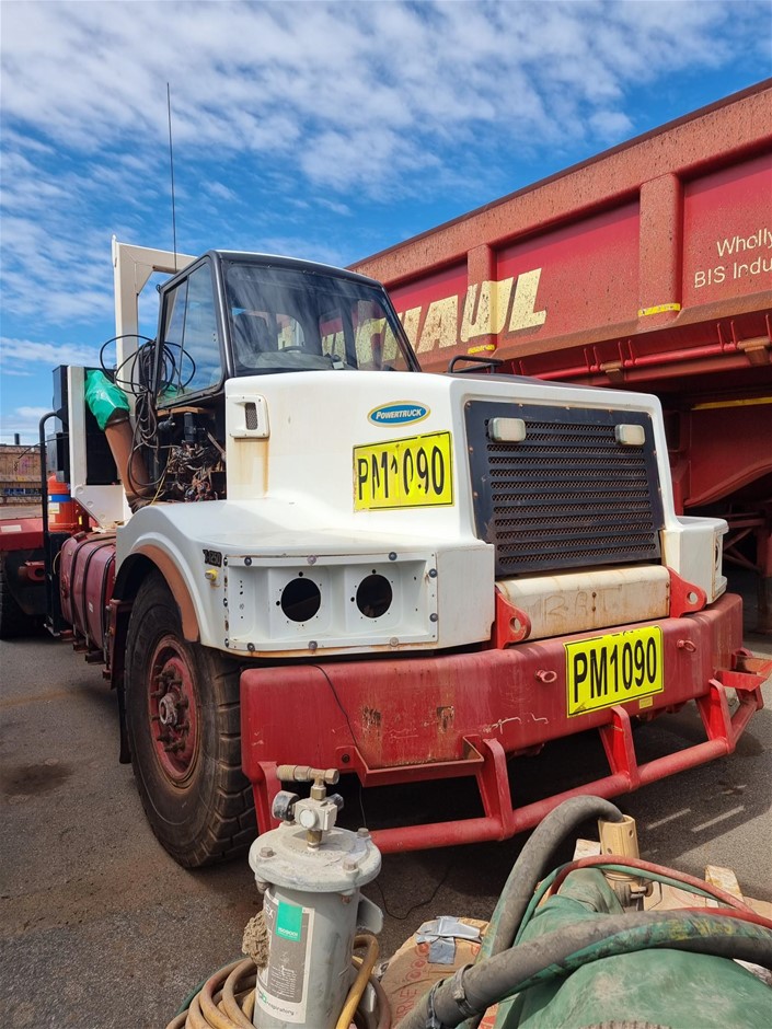 Powertrans T1250 Off Road Prime Mover and 140 Tonne Side Tipper Trailer ...