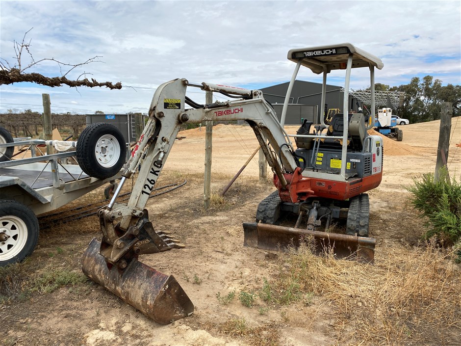 Takeuchi TB016 Hydraulic Excavator Auction (0015-3019918) | Grays Australia
