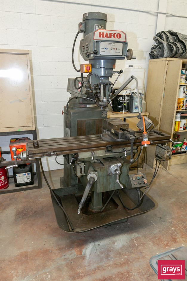 1993 Hafco BM40V Milling Machine Auction (0004-5046863) | Grays Australia