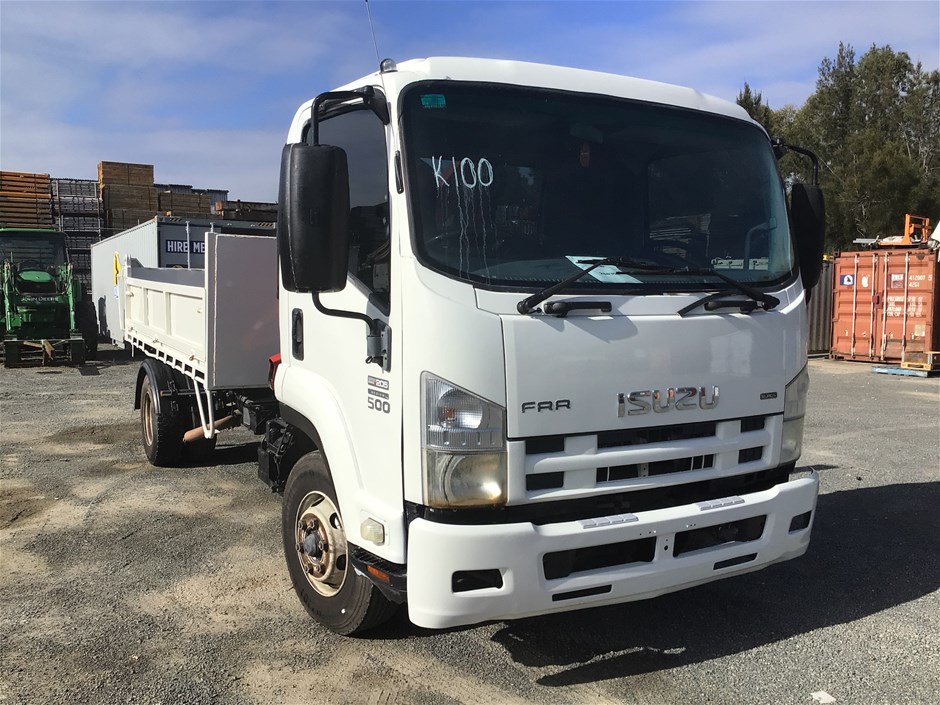 2009 Isuzu FRR 500 Sitec Series 4 x 2 Crane Tipper Truck Auction (0001 ...