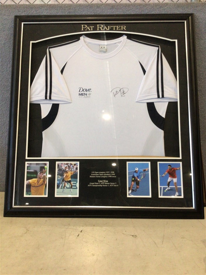 Pat Rafter Signed Shirt Memobillia Auction (0011-8014482) | Grays Australia