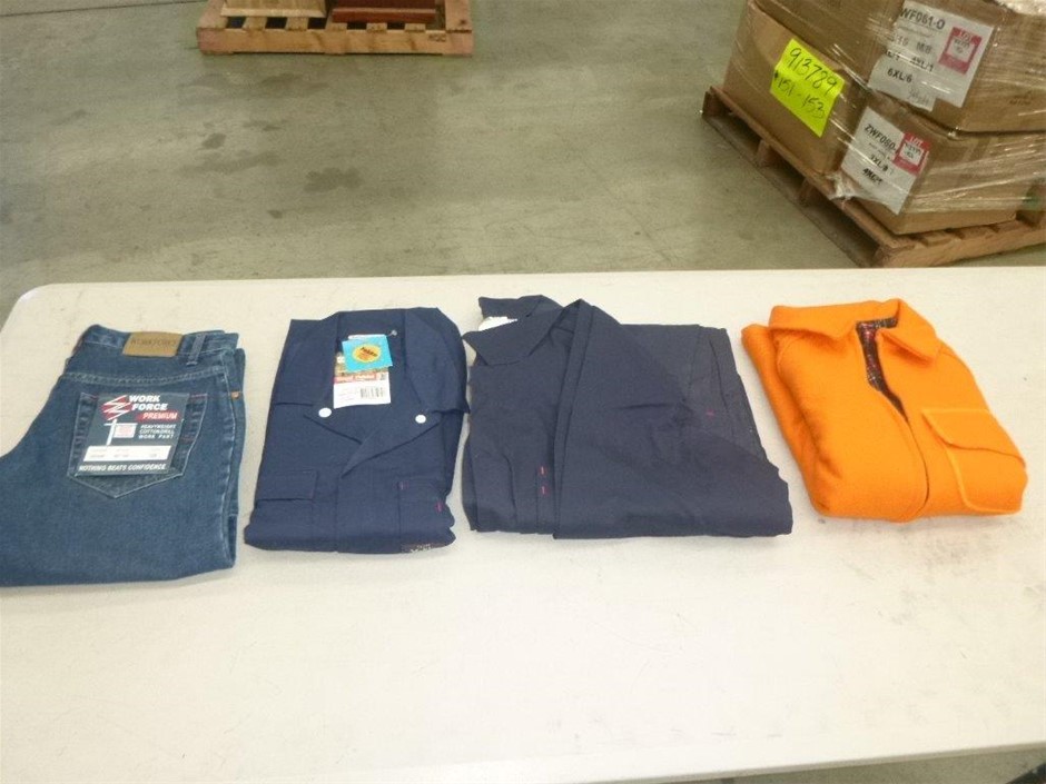 Assorted Bluey, Workforce Jackets Overalls, Denim Work Pants (8x Boxes ...