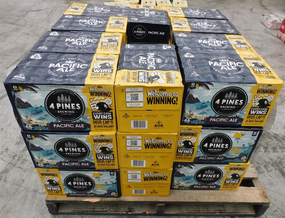 Pallet of Approx 720 Bottles of 4 Pines Pacific Ale (720 x 330mL ...