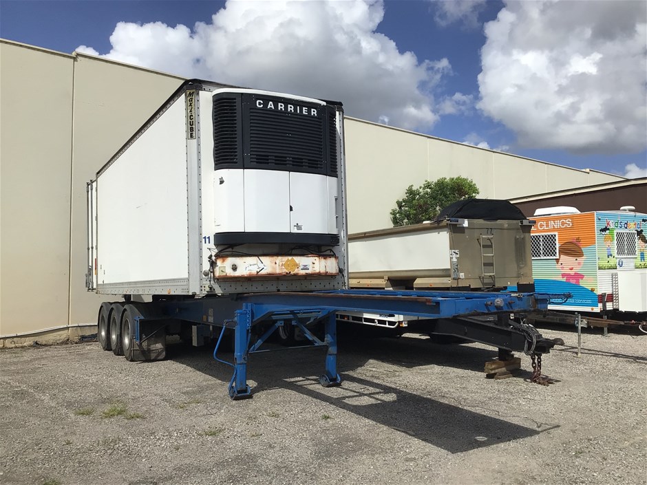 1998 MaxiCube Roll-Back Triaxle Refrigerated Lead Trailer Auction (0016 ...