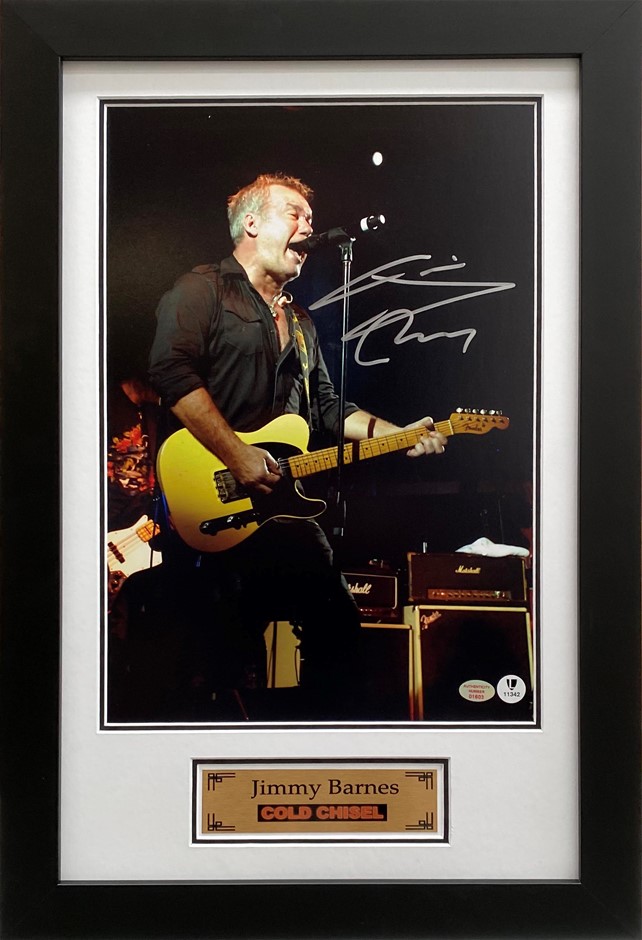Jimmy Barnes Cold Chisel Signed Photo Framed Auction (0004-1309791 ...