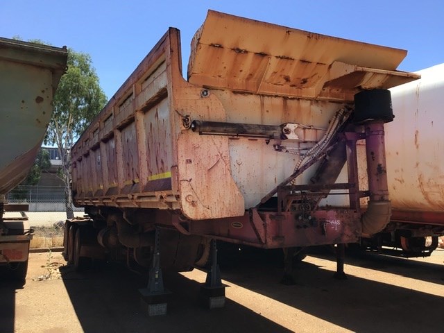 2002 Powertrans 2.5mtr Off-Road Triaxle Side Tipper Trailer Auction ...