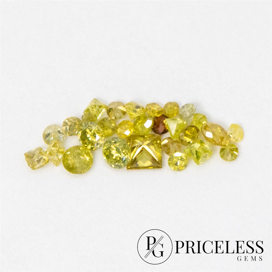 15 Point Sensational Yellow Diamond Parcel Auction (0005-2541972 ...