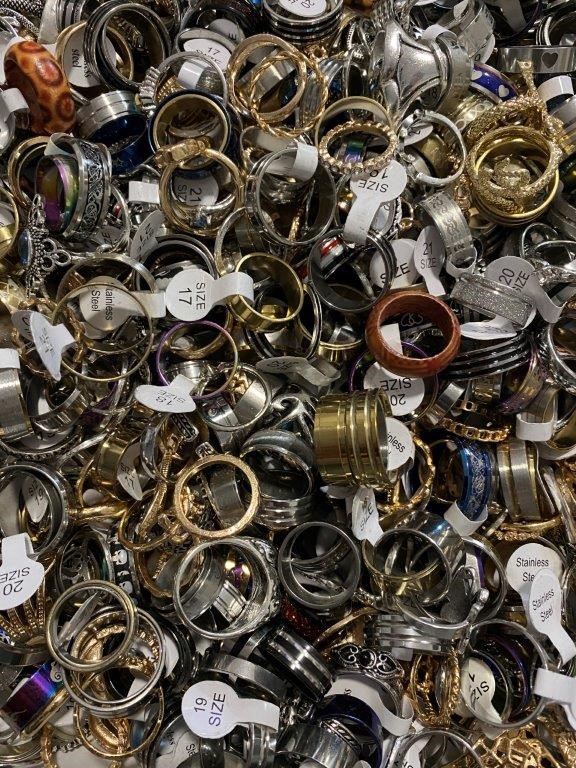 Bulk 100x assorted ring jewellery Auction (0001-2542380) | Grays Australia
