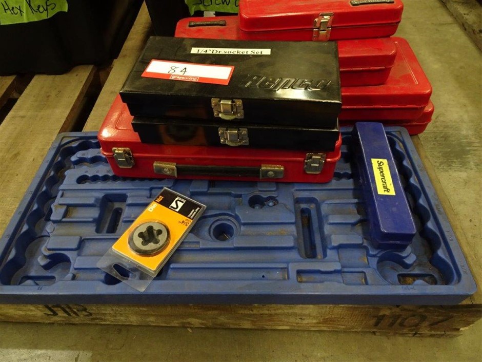 Qty 9 x Empty Socket Cases Auction (0084-8014829) | Grays Australia