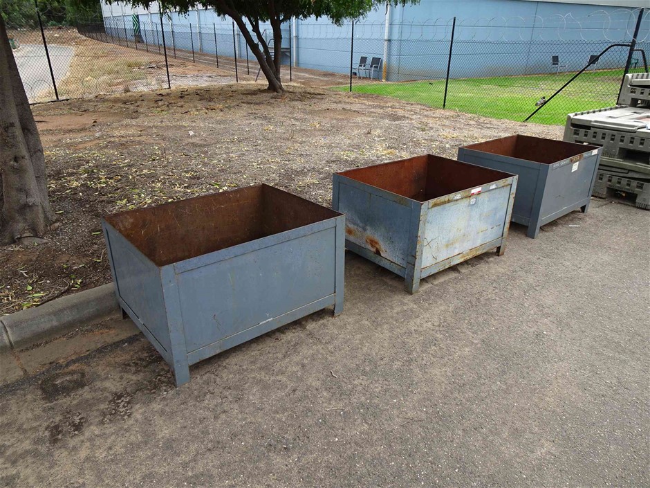 Steel Fabricated Bins Auction (0222-8014829) | Grays Australia