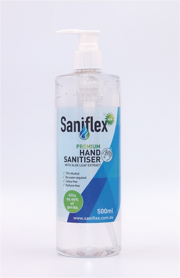 2400 x Saniflex 500ml Hand Sanitiser Pump Bottle Auction (0001-1309883 ...