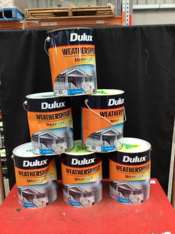 Qty 6 x Dulux 10 Litre Tins of Paint Auction (0028-3021522) | Grays ...