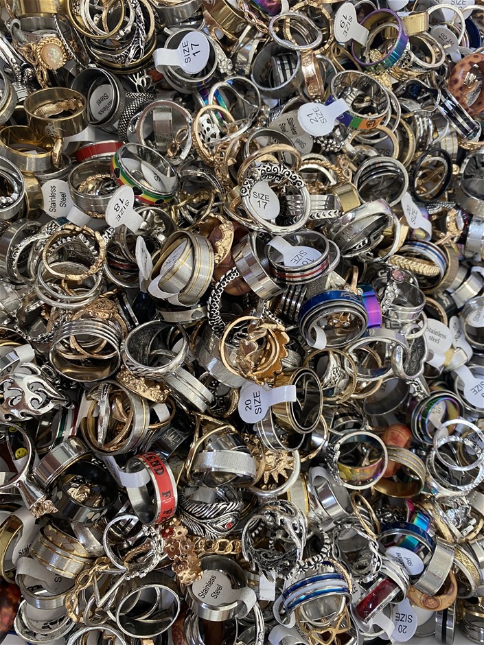 Bulk 100x assorted ring jewellery Auction (0001-2542549) | Grays Australia