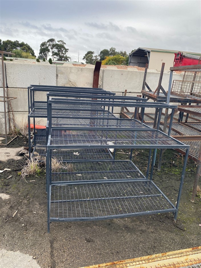 4 x Steel Shelves/Racks Auction (0029-3022617) | Grays Australia