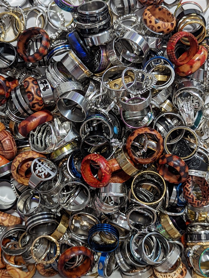 Bulk 100x assorted ring jewellery Auction (0001-2543206) | Grays Australia