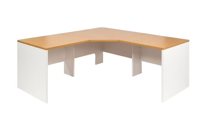 CPVELW75BW Velocity Workstation 1800 x 750mm Golden Beech and White ...