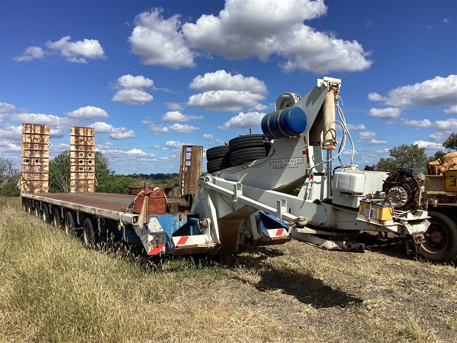 1983 Drake 7 x 8 Widening Low Loader Trailer Auction (0001-7043899 ...