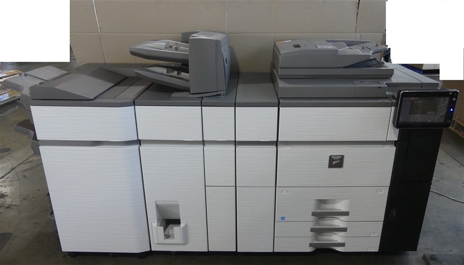 Sharp 62PPM MDF Printer MX6240N With 4 x Modular Options Auction (0042 ...