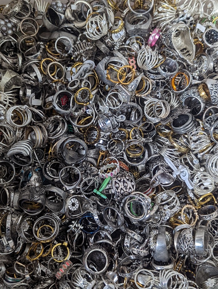 Bulk 100x assorted ring jewellery Auction (0001-2543676) | Grays Australia