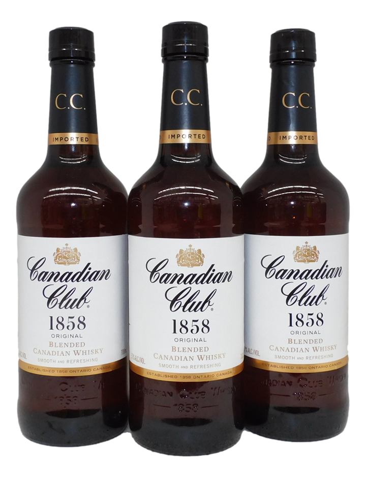 Canadian Club 1858 Original Blended Canadian Whisky (3 x 700mL) Canada ...