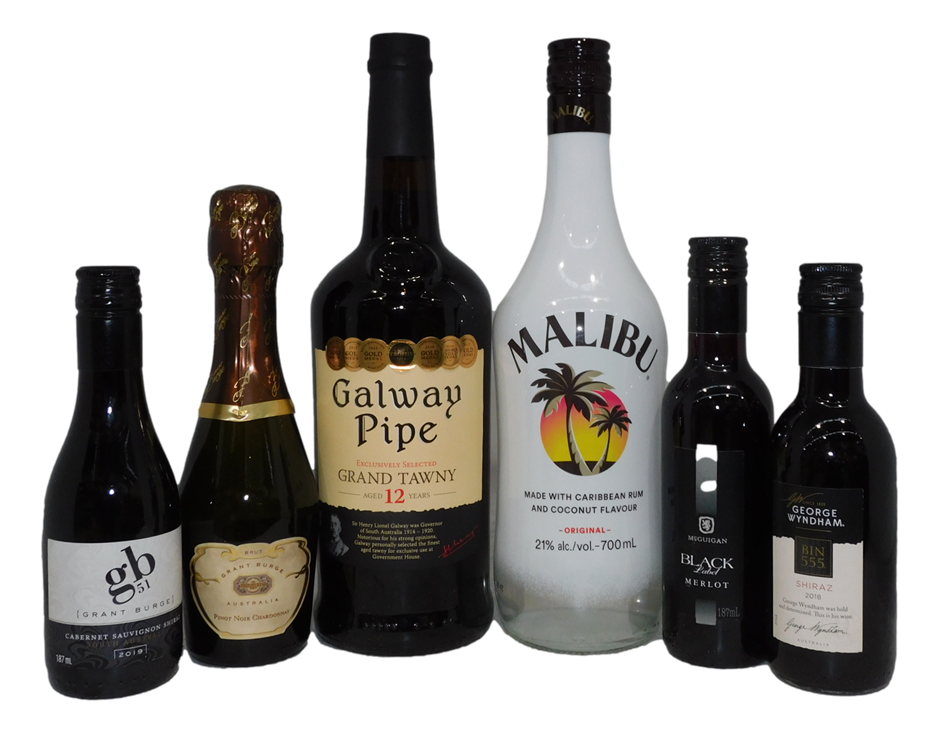 Assorted Wine Port & Liqueur (1 x 750mL/1 x 700mL/2 x 200mL/14 x 187mL ...